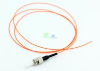 China White / Orange ST Fiber Optic Pigtail , 50 / 125 Simplex 2M Fiber Pigtail Connector for sale