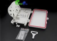 China Empty 6 Cores Fiber Optic Cable Junction Box ABS Material Waterproof With Locker for sale