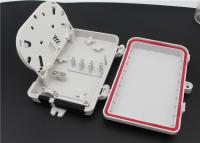 China Empty 6 Cores Fiber Optic Cable Junction Box ABS Material Waterproof With Locker for sale