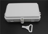 China Empty 6 Cores Fiber Optic Cable Junction Box ABS Material Waterproof With Locker for sale