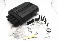 China 16F 24F IP68 Black Plastic Fiber Optic Closure For Wall Mount And Outdoor Application for sale