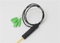 China Micro - Sealing Type 1*8 Fiber Optic PLC Splitter With Inlet 2mm Cable And Outlet 0.9mm Cable for sale