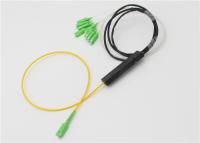 China Micro - Sealing Type 1*8 Fiber Optic PLC Splitter With Inlet 2mm Cable And Outlet 0.9mm Cable for sale