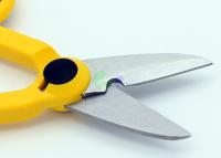 China Yellow Indoor Fiber Optic Tools Fiber Optic Scissors / Cutter For Cable's Kelvar Cut for sale