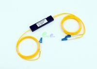 China 1x2 Dual Windows Fiber Optic Coupler , FBT Splitter With LC UPC 2.0mm Connector for sale