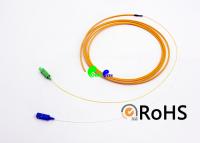 China SC APC + SC UPC Fanout Pigtail Patch Cord 3.0mm With Low Back Reflection Loss for sale