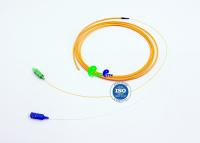 China SC APC + SC UPC Fanout Pigtail Patch Cord 3.0mm With Low Back Reflection Loss for sale