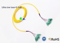 China LSZH Yellow Fiber Optic Patch Cables LCAPC – LCAPC With Mini Breakout 12cm for sale