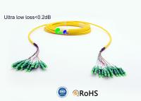 China LSZH Yellow Fiber Optic Patch Cables LCAPC – LCAPC With Mini Breakout 12cm for sale