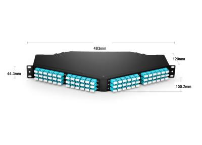China Ultra - High Density MPO MTP Cassette 1U Rack - Mount 96 - 144 Fibers for sale