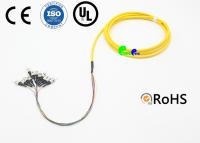 China 12F fanout Fiber Optic Pigtail ST SM G657A1 9 / 125 with Mini Breakout 900um Pigtail  3m LSZH Yellow OEM service for sale