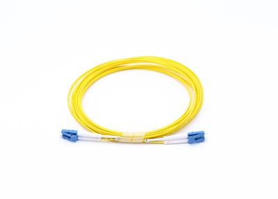 China LC - LC Fibre Optic Patch Cable OS2 SM 9 / 125μm Duplex 2.0mm LZSH for 1G/10G/40G/100G/400G for sale