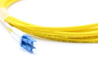 China LC - LC Fibre Optic Patch Cable OS2 SM 9 / 125μm Duplex 2.0mm LZSH for 1G/10G/40G/100G/400G for sale