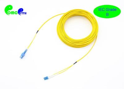China Fiber optic Patch Cable LC UPC to SC UPC OS2 G657B3 9 /125um Flat  Duplex Fanout 2.0mm LSZH for sale