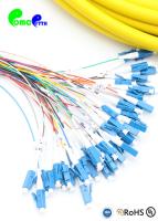 China 24F Pre-terminated Fiber Patch Cable LC UPC-LC UPC  0.9mm 9/125 Mini Breakout 900um Tight Buffered Tails for sale