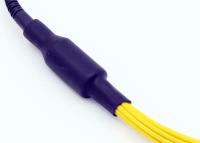 China 12 core type B MTP female - LC SM 9 / 125 Fanout 2.0mm tail with LC SM connector , Harness cable structure , Usconec MTP for sale