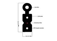 China FTTH Fiber Optic Patch Cables Figure 8 Aerial Self Supporting Drop Cord GJYXFCH for sale