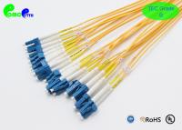 China 24 Cores Pre-terminated patch cable LC / UPC- LC / UPC SM G657A1 9 / 125 with Fanout 2.0mm tail for sale