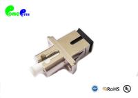 China LC Fiber Optic Adapter, LC Hybrid Fiber Optic Adapter with Plastic or Copper Material for sale