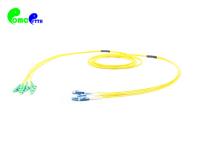 China 6F Pre-terminated cable LC APC - LC UPC OS2 G657A2 break out 2.0mm Fibre Optic Patch Cord for sale