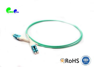 China OM3 10G Uniboot LC PC - LC PC Fiber Patch Cord uni-tube Duplex 3.0mm 50 / 125 LSZH  for 10G Application for sale