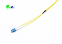 China Flat Duplex Fiber Optic Patch Cables LC UPC - SC UPC Single Mode 9 / 125 SM DX 10m LSZH Jumper for sale