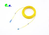 China Flat Duplex Fiber Optic Patch Cables LC UPC - SC UPC Single Mode 9 / 125 SM DX 10m LSZH Jumper for sale