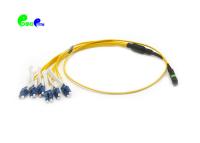 China Single Mode Harnesss Breakout Patch Cable 12F MTP Female To 6 LC UPC Duplex LSZH OS2 9 / 125 Trunk Cable Jumper for sale