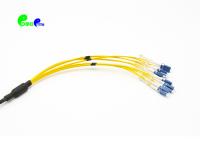 China Single Mode Harnesss Breakout Patch Cable 12F MTP Female To 6 LC UPC Duplex LSZH OS2 9 / 125 Trunk Cable Jumper for sale