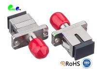 China Fiber Optic Adapter ST - SC Hybrid Simplex Single Mode Metal Mating Sleeve Female To Female SC Footprint Coupler for sale