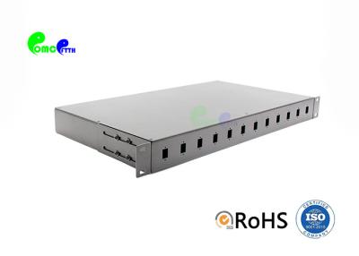 China FC E2000 MPO ODF Patch Panel 12 Port Optical Distribution Frame Rack Mount for sale