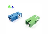 China High Repeatability SC Simplex Fiber Optic Connector Adapters For SM MM OM3 OM4 for sale