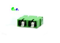 China SC Duplex Integrated Fiber Optic Adapter Low Insertion Loss With Inner Shutter Reduced Flange for sale