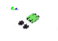 China SC Duplex Integrated Fiber Optic Adapter Low Insertion Loss With Inner Shutter Reduced Flange for sale