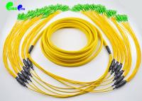 China PVC/LSZH Jacket Fiber Optic Patch Cables SC APC - SC APC 72 Fibres Single Mode Breakout for sale