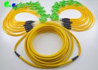 China PVC/LSZH Jacket Fiber Optic Patch Cables SC APC - SC APC 72 Fibres Single Mode Breakout for sale