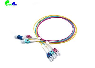 China Polarity Switchable Fiber Patch Cord LC Uniboot OM1/OM2/OM3 With Pull Tab  unitube 2.0mm Duplex IEC Grade B and C for sale