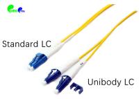 China Unibody LC - LC SM  Duplex 2.0mm Fiber  Patch cord / Pigtail from China available for SM ,  OM1  ,OM2 , OM3 ,  OM4 , for sale