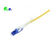China Polarity Switcha Uniboot LC - LC Duplex Fiber optic patch cables with  Pull Tab  Single Mode / OM1 / OM2 / OM3 3.0mm for sale