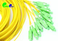 China 12 Cores SC UPC To SC APC OS2 G657A2 9 / 125 Optical Fiber fanout 2.0mm tail Patch Cable for sale