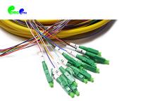 China 12F Pre-terminated patch cable LC APC - LC UPC G657A1 straight  fanout 900um cable 3m LSZH for sale