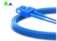 China Armored Fiber Optic Patch Cable 1m SC UPC To LC UPC Duplex OS2 Single Mode Patch Cord Jumper for sale