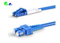 China Armored Fiber Optic Patch Cable 1m SC UPC To LC UPC Duplex OS2 Single Mode Patch Cord Jumper for sale