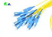 China Customized SC APC - SC UPC Fiber Optic Patch Cables Single Mode Breakout 2.0mm SM LSZH for sale