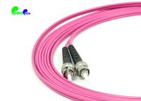 China Duplex Multimode Fiber Optic Patch Cord 1M SC-ST OM4 50 / 125um Figure 8 3.0mm for sale