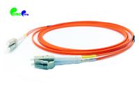 China 3M Orange Multimode LC - LC Fiber Optic Patch Cable OM2 50 / 125 Duplex 2mm LSZH  For HD optical cabling solution for sale