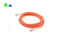 China 3M Orange Multimode LC - LC Fiber Optic Patch Cable OM2 50 / 125 Duplex 2mm LSZH  For HD optical cabling solution for sale