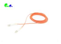 China 3M Orange Multimode LC - LC Fiber Optic Patch Cable OM2 50 / 125 Duplex 2mm LSZH  For HD optical cabling solution for sale