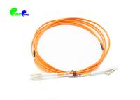 China 3M Orange Multimode LC - LC Fiber Optic Patch Cable OM2 50 / 125 Duplex 2mm LSZH  For HD optical cabling solution for sale