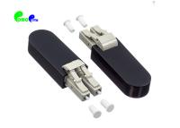 China LC - LC MM Fiber Optic Loopback  OM1 62.5 / 125 , OM2 50 / 125 With Black Plastic Shell for sale